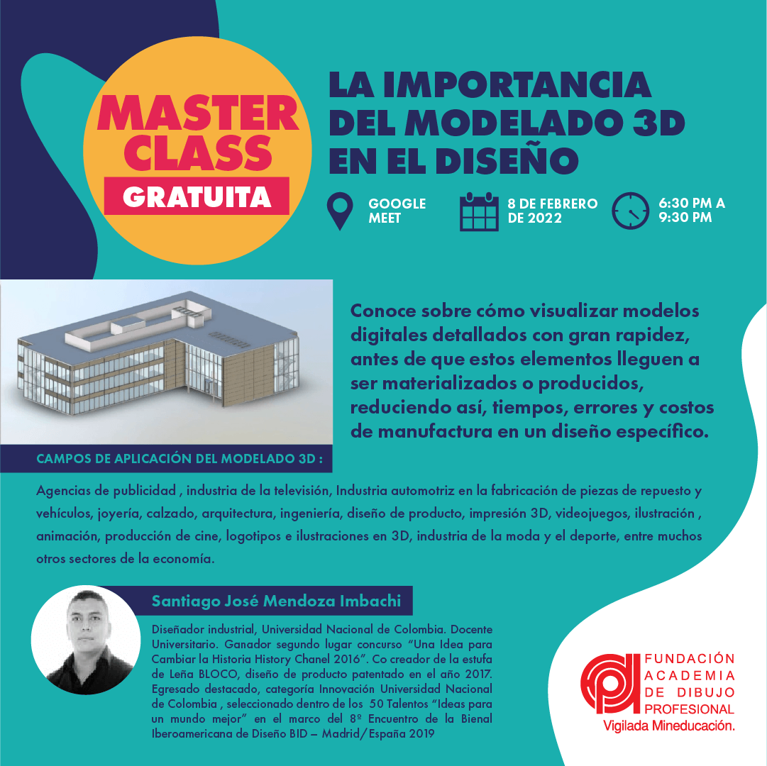 Master Class “La Importancia del Modelado 3D en el Diseño” - Fundación ...