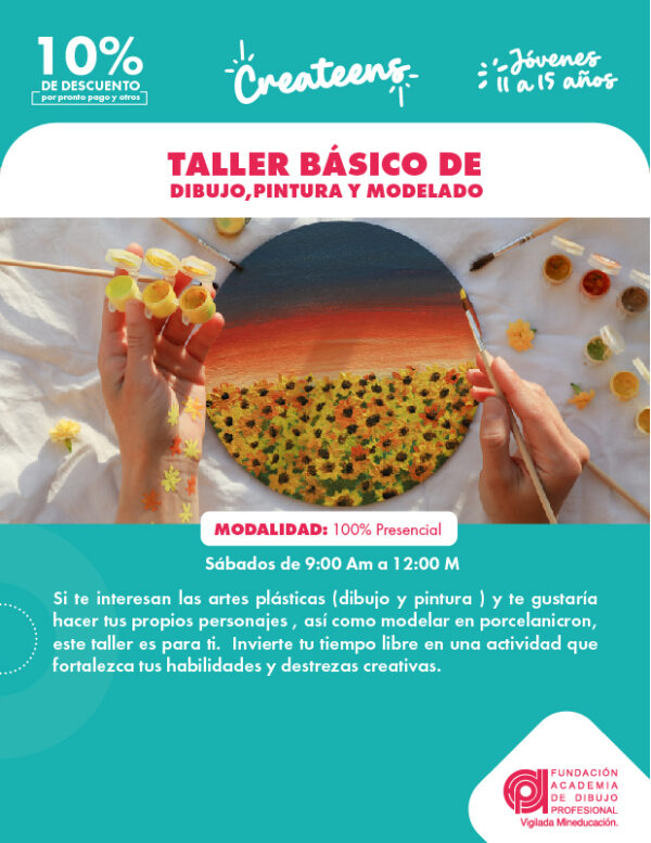 Taller Básico de Dibujo, Pintura y Modelado - Fundación Academia de ...