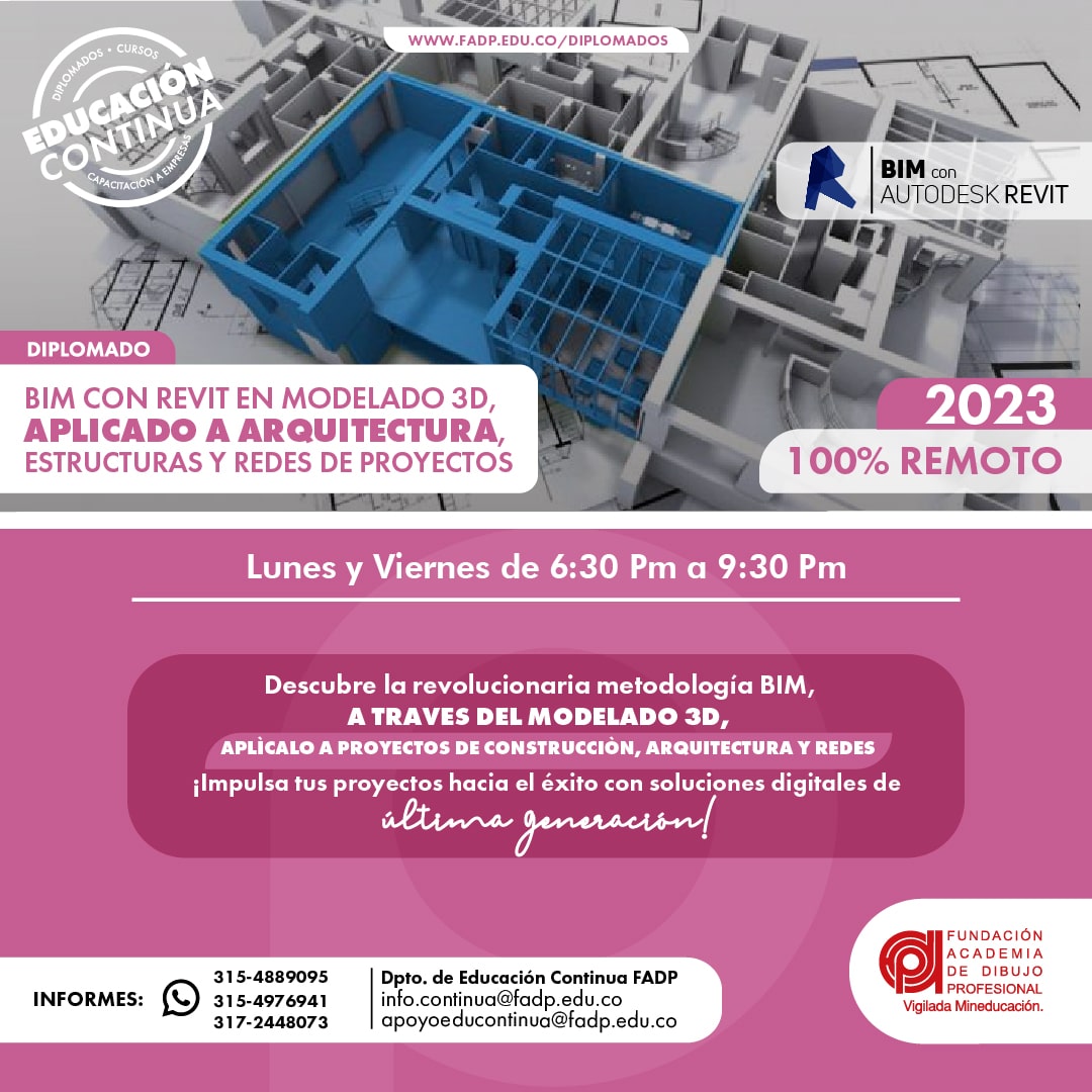 Diplomado BIM con Revit en Modelación 3D, aplicado a Arquitectura, Estructuras y Redes de ...