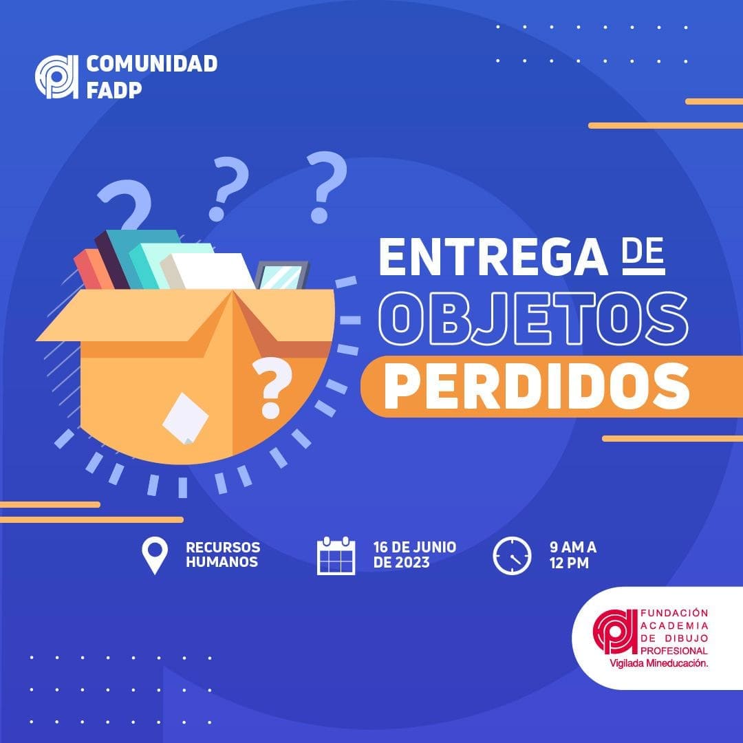 Objetos Perdidos - Fundación Academia de Dibujo Profesional