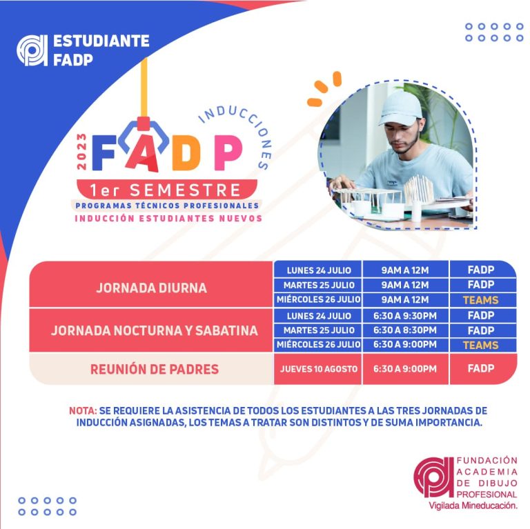 Inducciones FADP IIP 2023 - Fundación Academia de Dibujo Profesional