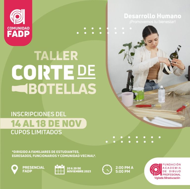 Taller Corte de Botellas - Fundación Academia de Dibujo Profesional